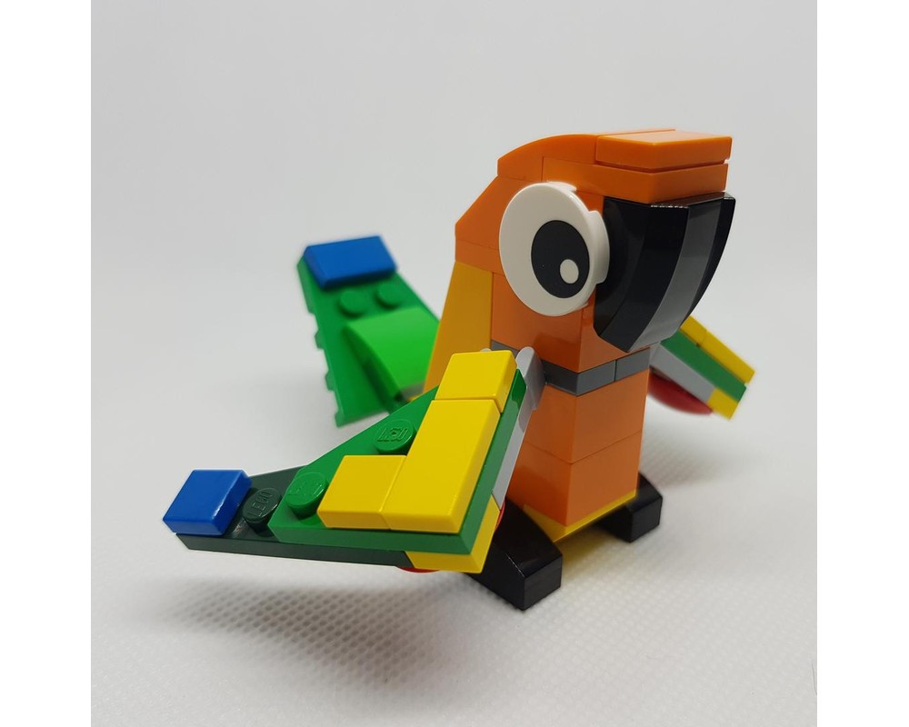LEGO MOC Sun Conure by Eilu | Rebrickable - Build with LEGO
