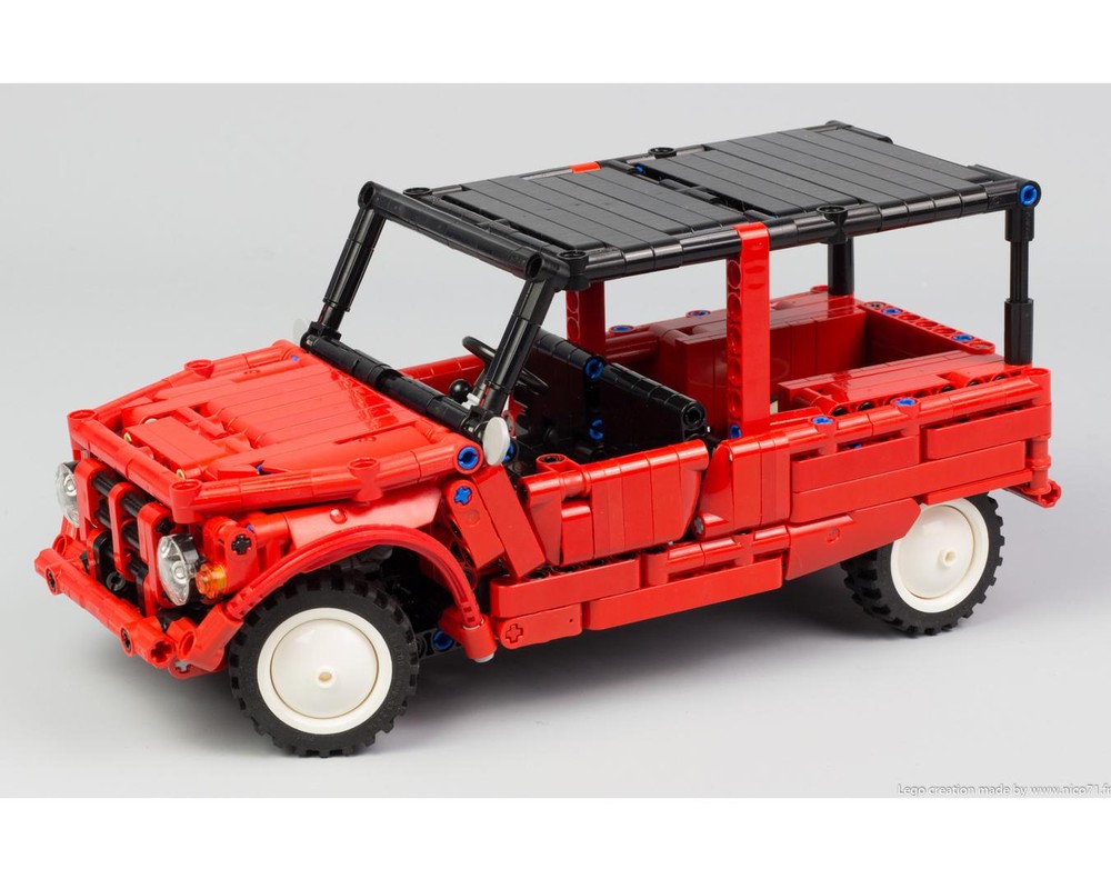 LEGO MOC Citroen Mehari Red by Nico71 | Rebrickable - Build with LEGO