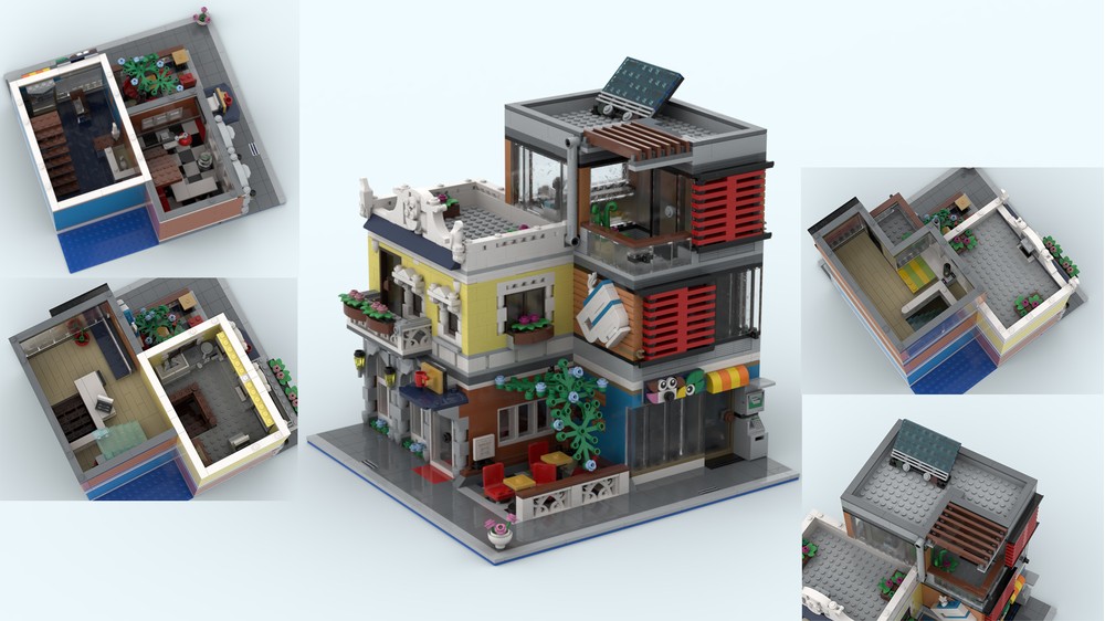 LEGO MOC Town House Pet Shop & Café MOC of 31097 by Der ...
