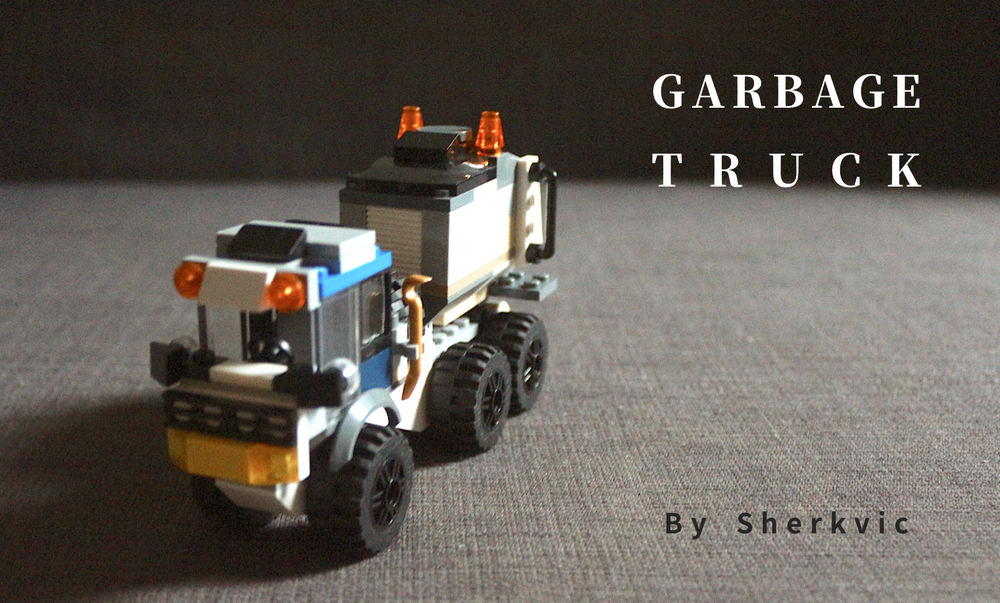Lego Moc Garbage Truck By Sherkvic Rebrickable Build With Lego