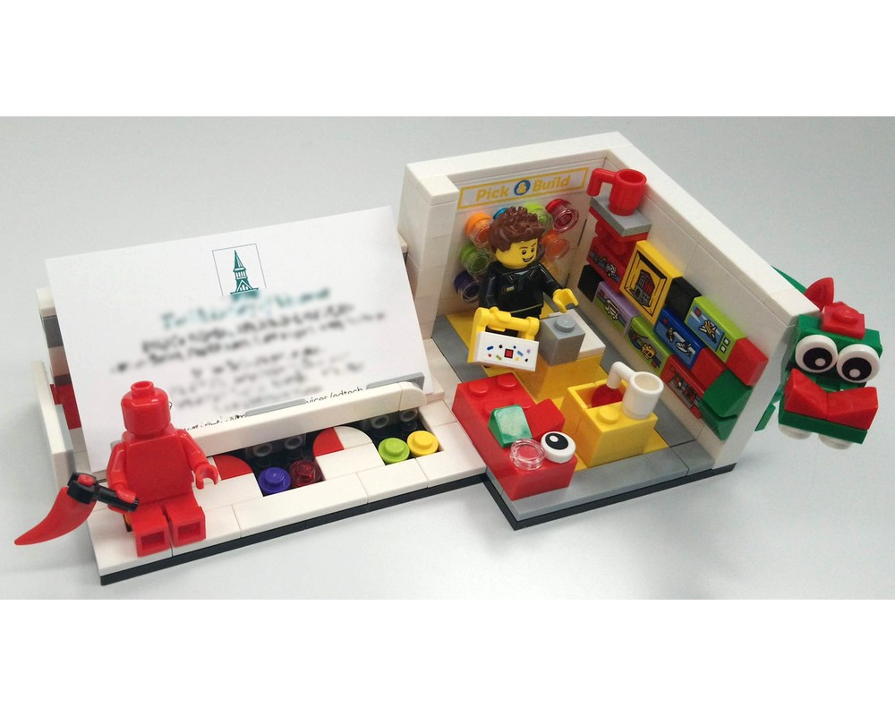 LEGO MOC 40178 Business Card Holder by CathyVT | Rebrickable - Build ...