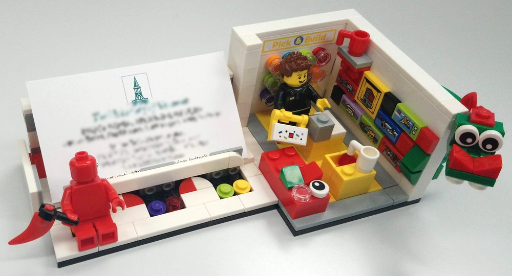 LEGO MOC 40178 Business Card Holder by CathyVT | Rebrickable - Build ...