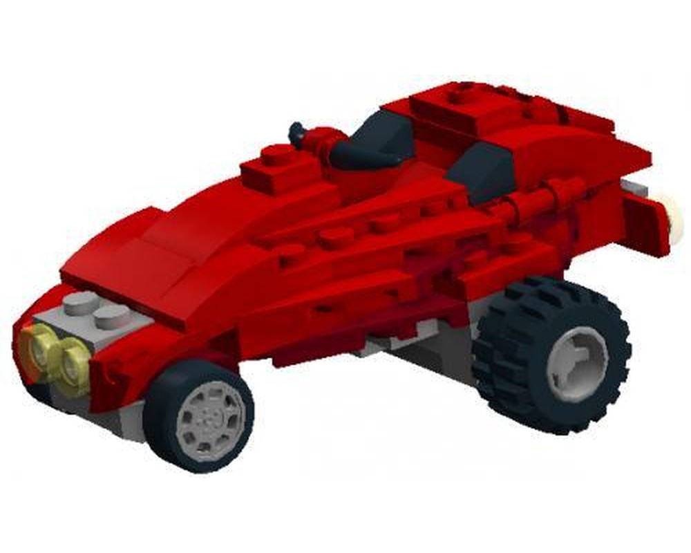 LEGO MOC Four Wheel Racer - Red by ekobor | Rebrickable - Build with LEGO