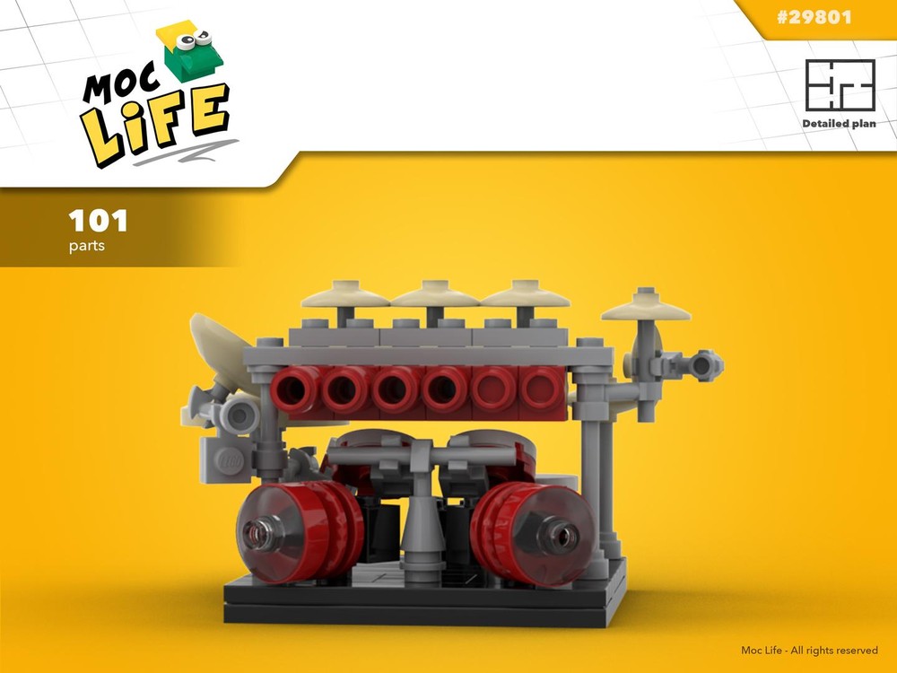 Lego Moc Drum Kit 2 By Moclife Rebrickable Build With Lego