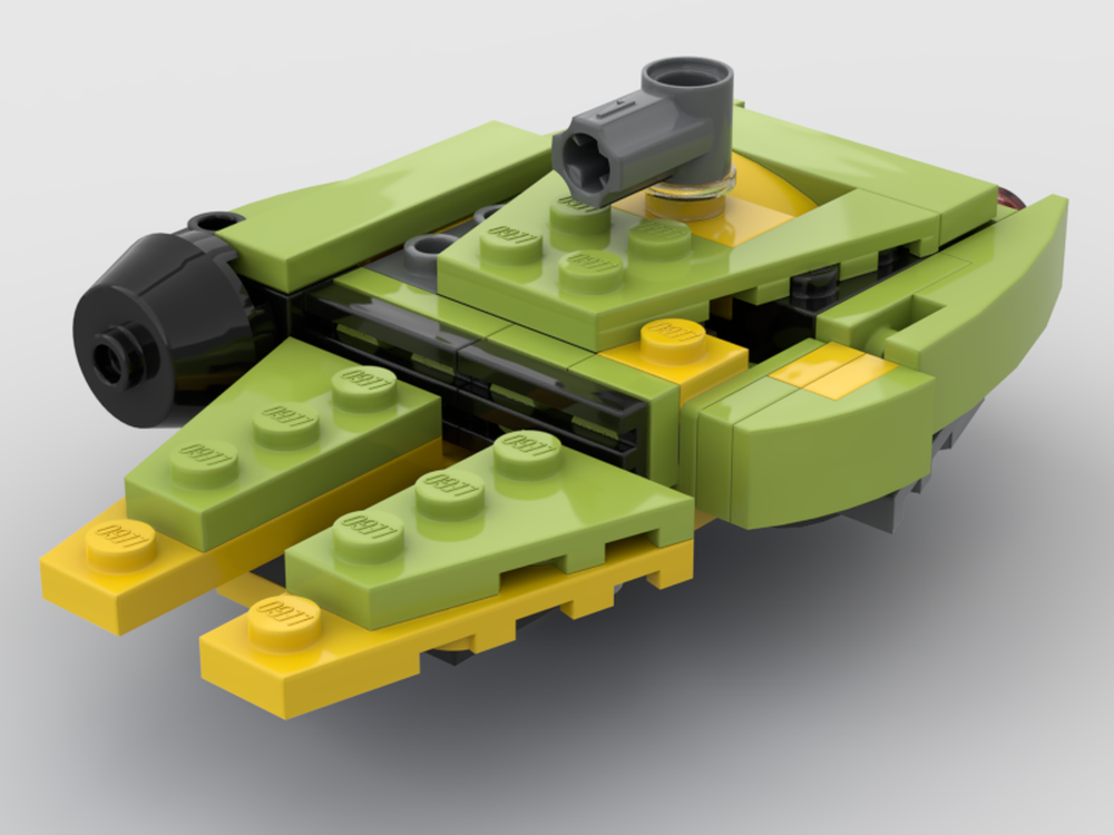 Lego Moc Lime Millennium Falcon By Nkende Rebrickable Build With Lego