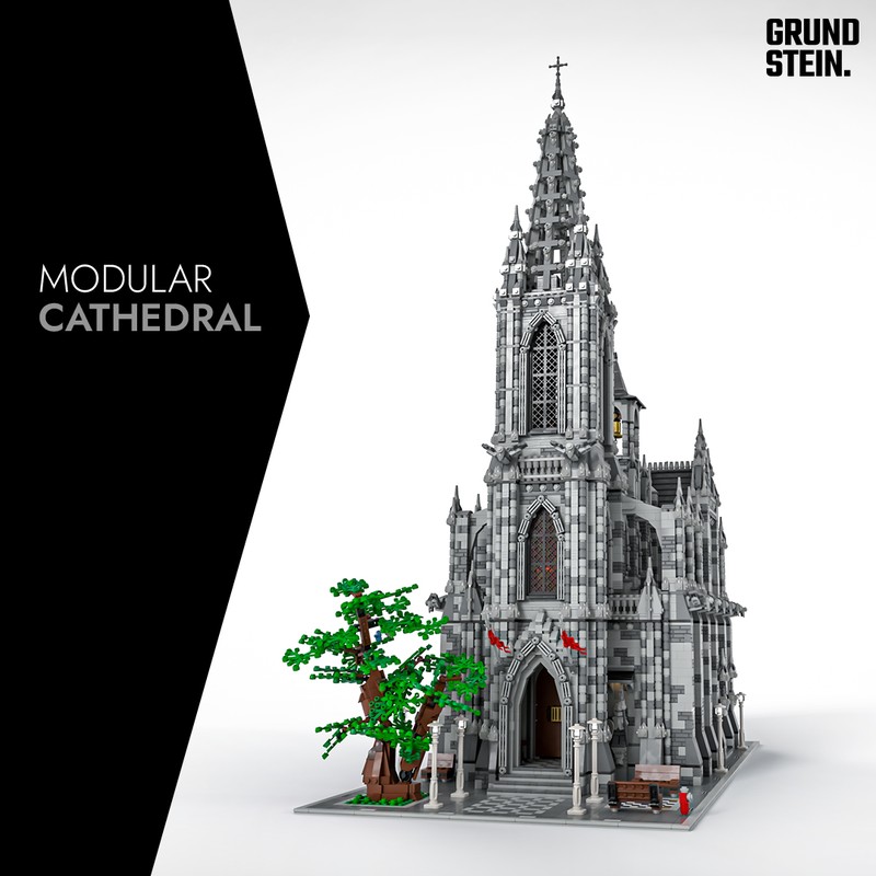 LEGO MOC Modular Cathedral by -Felix- | Rebrickable - Build with LEGO