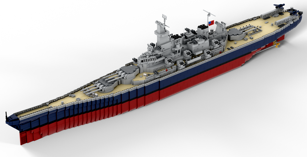 LEGO MOC USS Iowa by Resqusto | Rebrickable - Build with LEGO