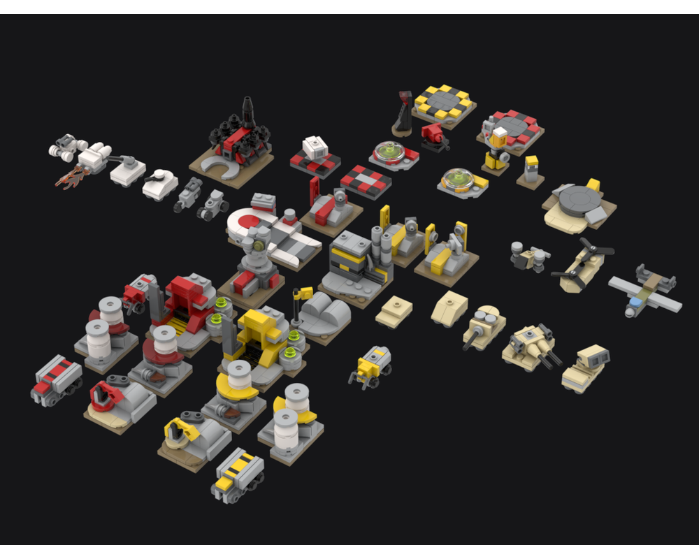 LEGO MOC C&C Microscale Base by rad0lf | Rebrickable - Build with LEGO