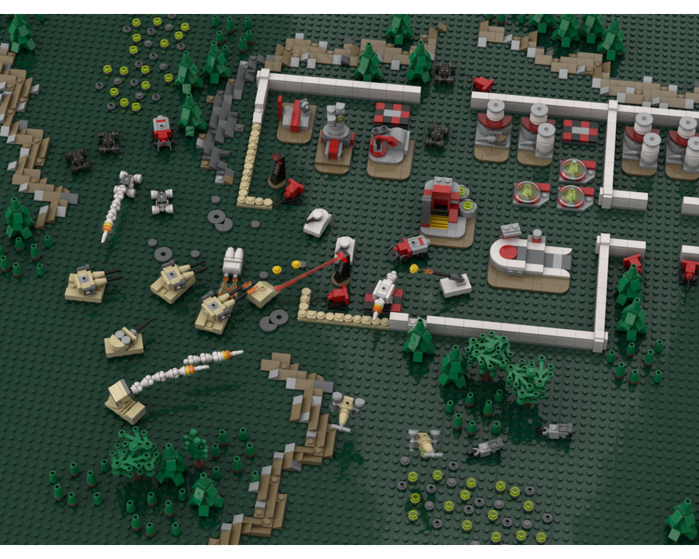 LEGO MOC C&C Microscale Base by rad0lf | Rebrickable - Build with LEGO