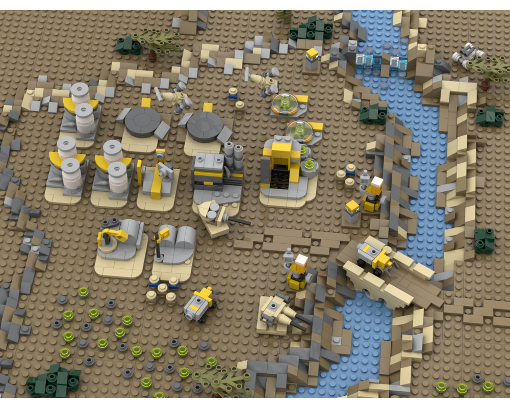 LEGO MOC C&C Microscale Base by rad0lf | Rebrickable - Build with LEGO