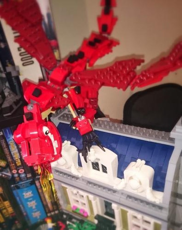 LEGO MOC Red Dragon by Kompaan | Rebrickable - Build with LEGO