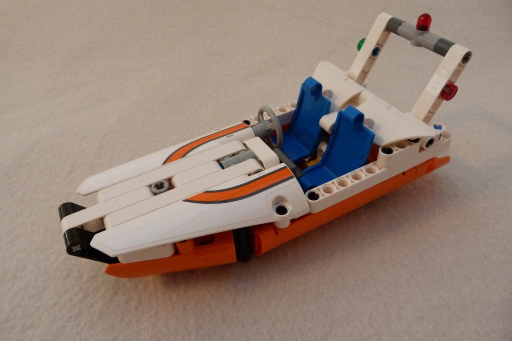 LEGO MOC 42052 Powerboat by thekitchenscientist | Rebrickable - Build ...