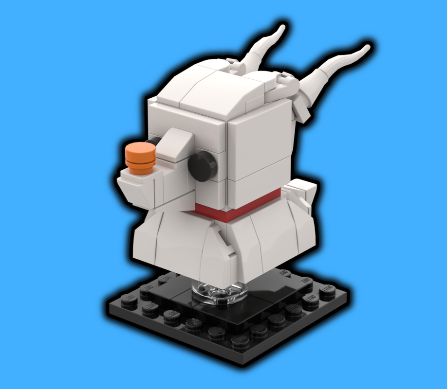 LEGO MOC Ghostly Dog Brickheadz by VNMBricks | Rebrickable - Build with ...