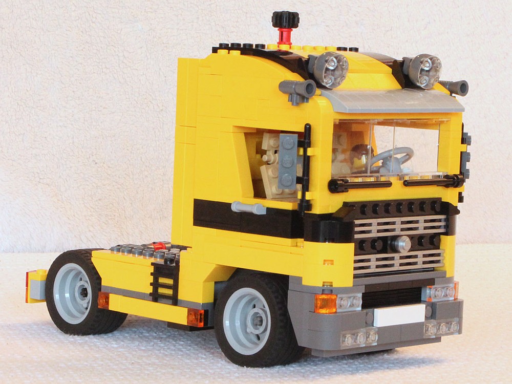 LEGO MOC Semi Truck with Trailer by fgee | Rebrickable - Build with LEGO