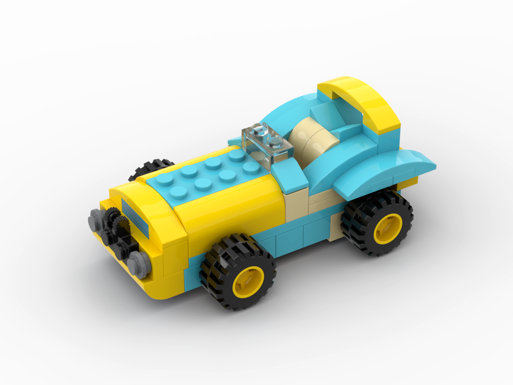 LEGO MOC Roadster by BrickBrush | Rebrickable - Build with LEGO