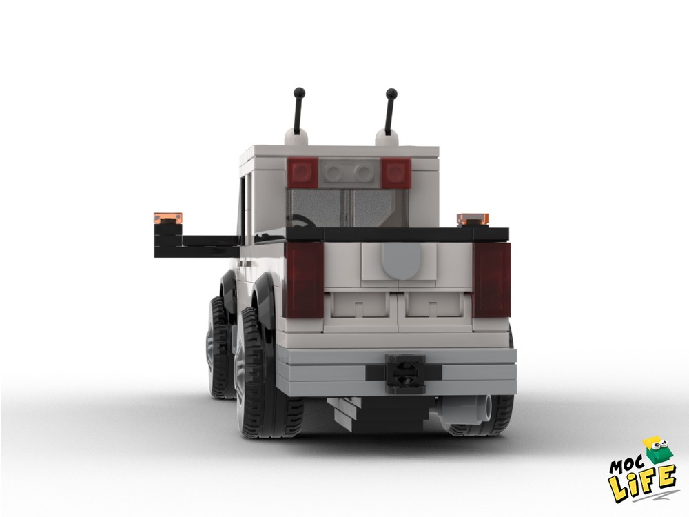 LEGO MOC Ram 1500 quad cab long bed by MocLife | Rebrickable - Build ...
