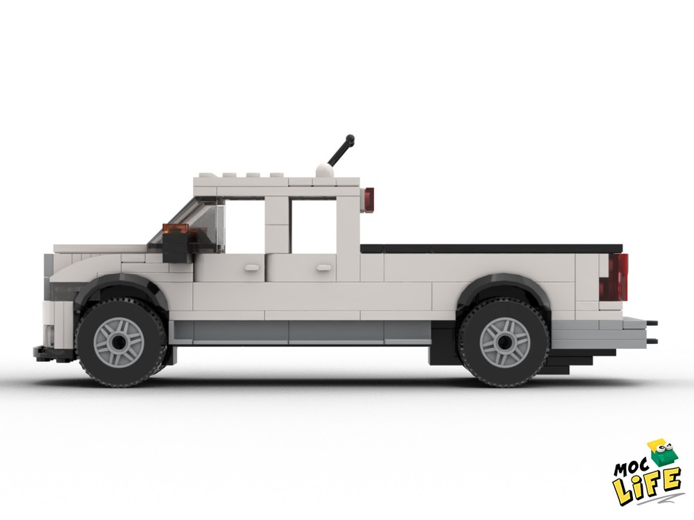 LEGO MOC Ram 1500 quad cab long bed by MocLife | Rebrickable - Build ...
