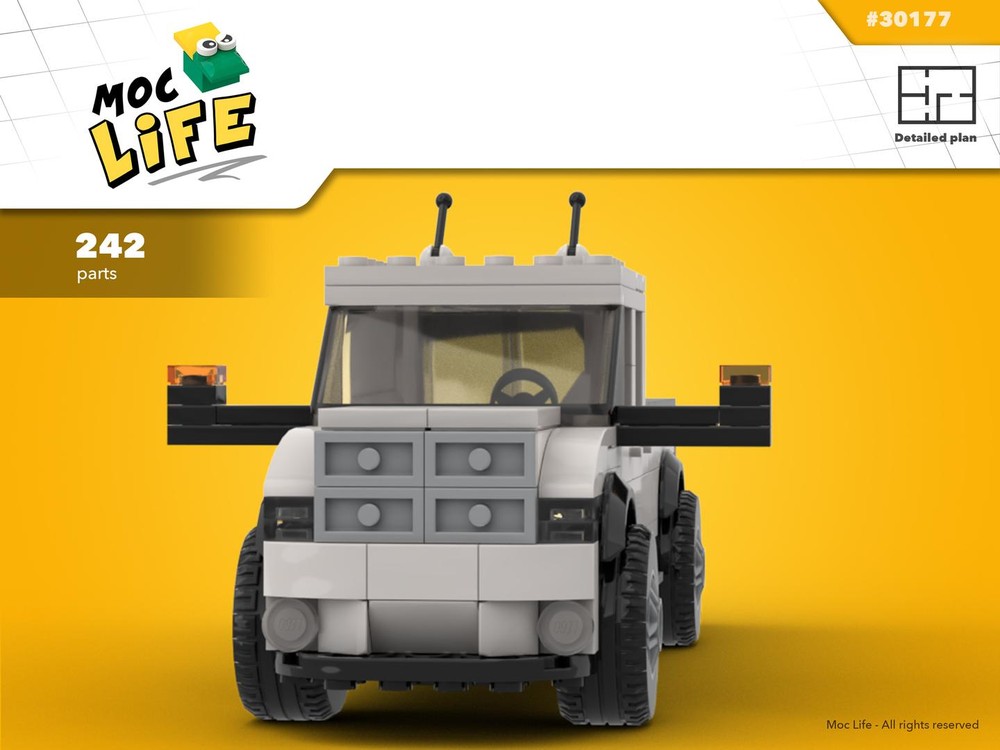 LEGO MOC Ram 1500 quad cab long bed by MocLife | Rebrickable - Build ...