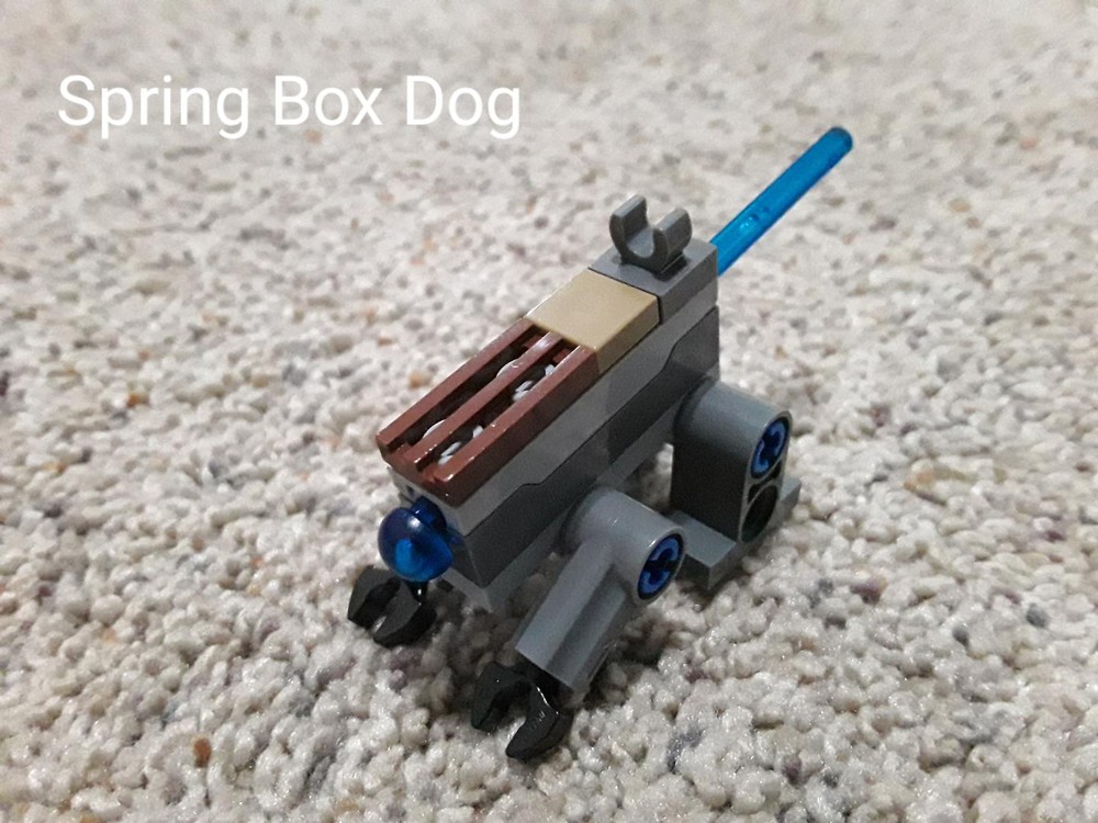 LEGO MOC Spring Box Dog by Noob Builds Lego | Rebrickable - Build with LEGO