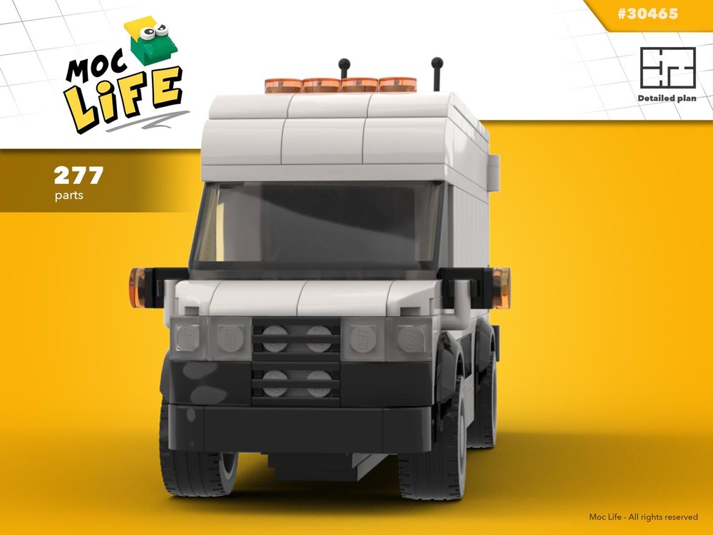Lego Moc Ford Transit 350 By Moclife Rebrickable Build With Lego