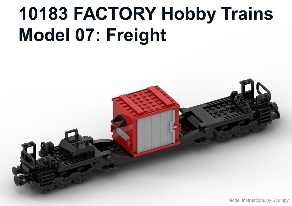 Lego Moc 10183 Model 07 Freight By Scumpy Rebrickable Build With Lego
