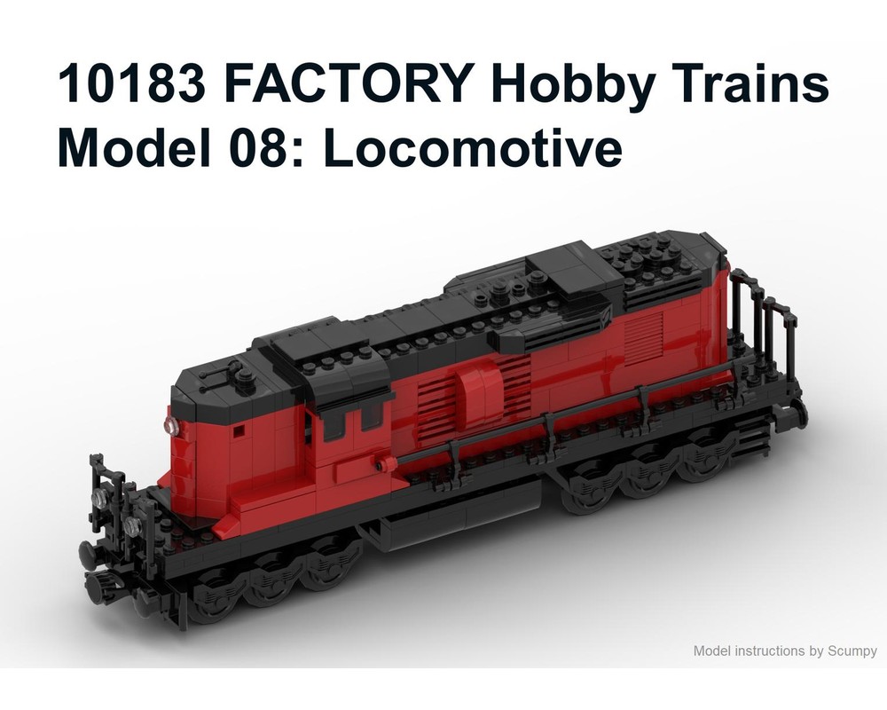 LEGO MOC-30562 10183 Model 08: Locomotive (Factory 2019) | Rebrickable ...