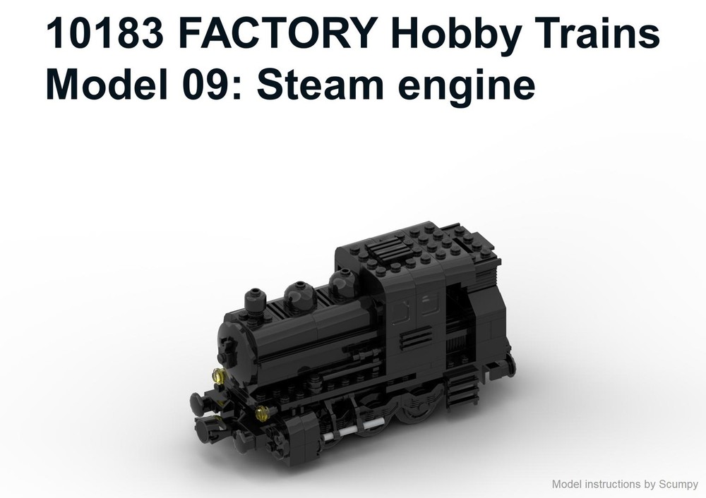 Lego Moc 10183 Model 09 Steam Engine By Scumpy Rebrickable Build