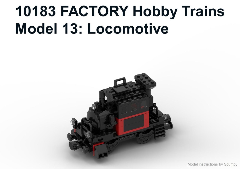 Lego Moc 10183 Model 13 Locomotive By Scumpy Rebrickable Build