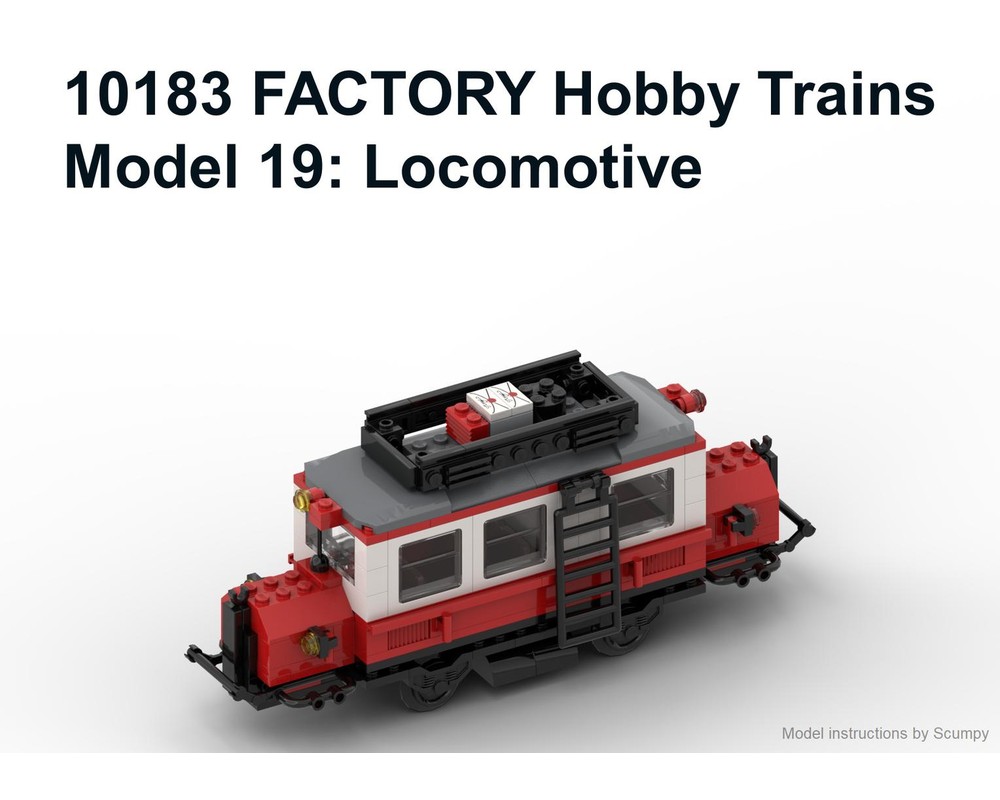 LEGO MOC 10183 Model 19: Locomotive by scumpy | Rebrickable - Build ...
