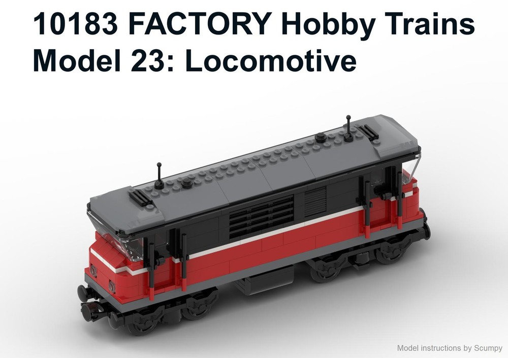 LEGO MOC 10183 Model 23: Locomotive by scumpy | Rebrickable - Build ...