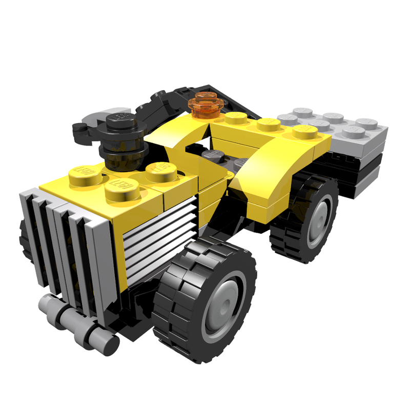 LEGO MOC 31014 Small tractor with mower crane by Berth | Rebrickable ...