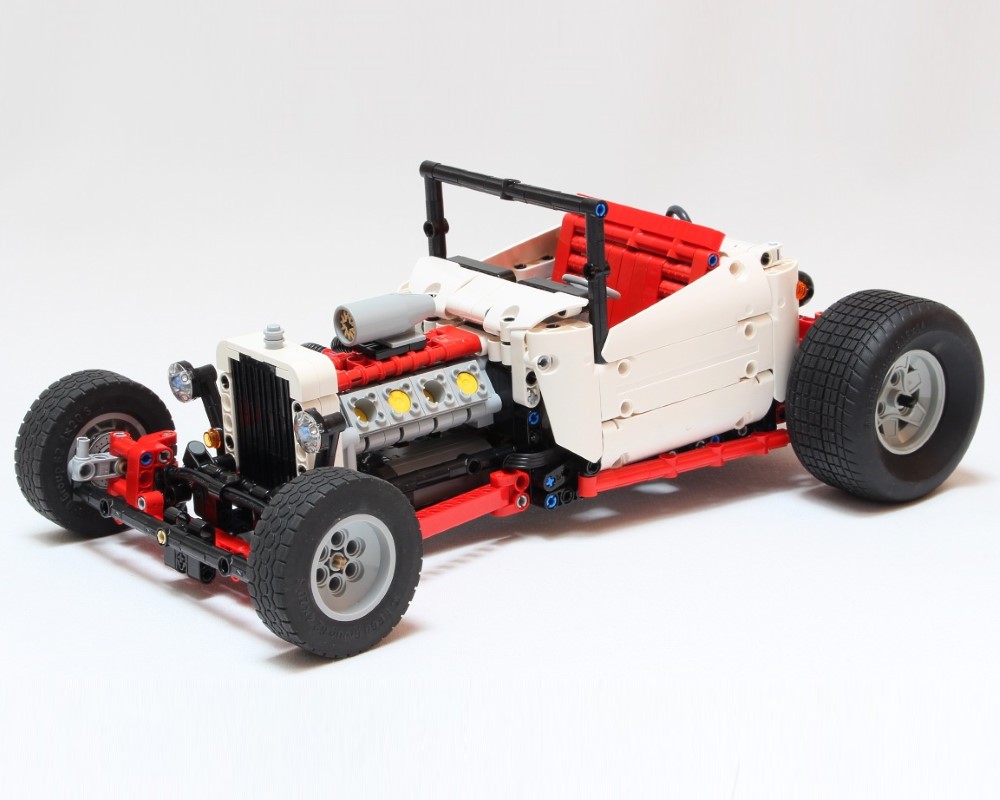 LEGO MOC T-Bucket Hot Rod by Nico71 | Rebrickable - Build with LEGO