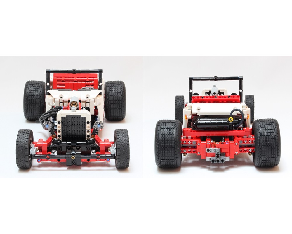 LEGO MOC T-Bucket Hot Rod by Nico71 | Rebrickable - Build with LEGO