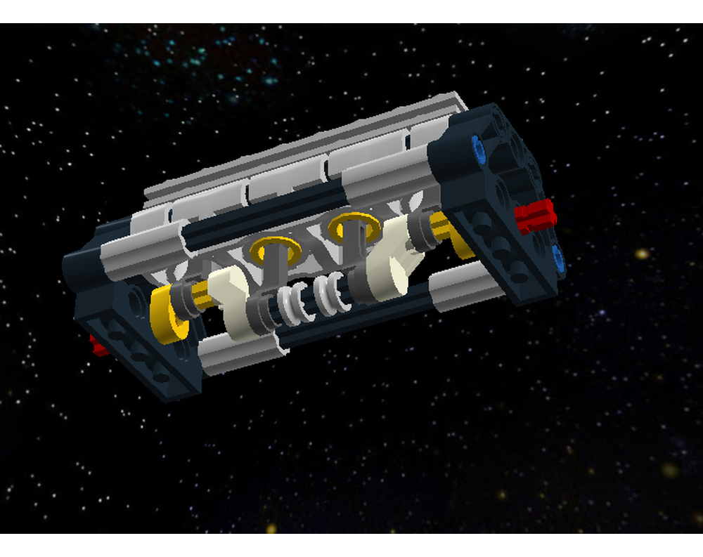 LEGO MOC Piston engine inline four by AKM-Sky | Rebrickable - Build ...