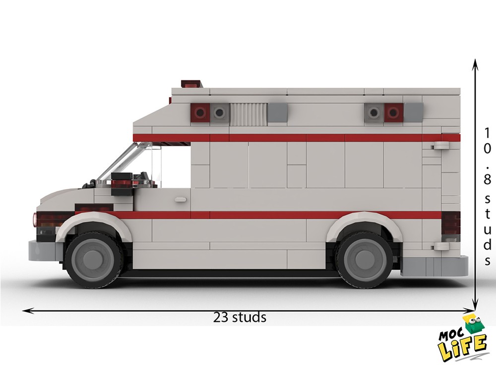 LEGO MOC Ford Econoline E-350 ambulance by MocLife | Rebrickable ...