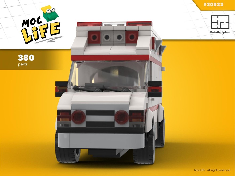 LEGO MOC Ford Econoline E-350 ambulance by MocLife | Rebrickable ...