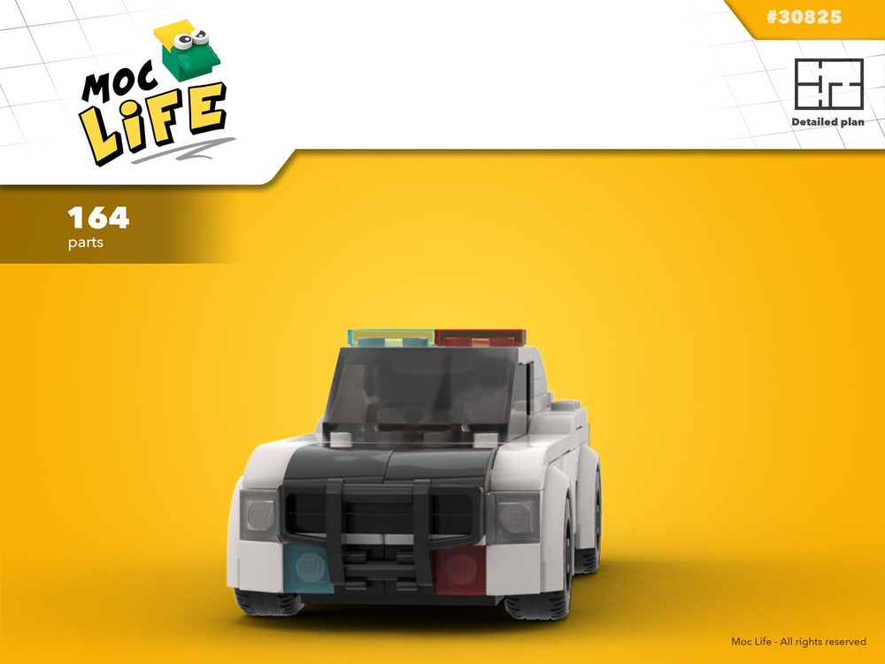 LEGO MOC Dodge Charger police by MocLife | Rebrickable - Build with LEGO