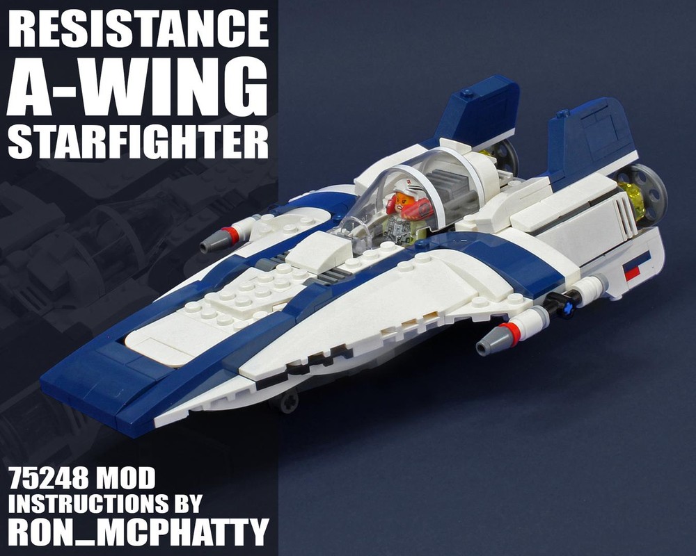 LEGO MOC-30838 Blue Leader A-Wing set 75248 MOD by ron_mcphatty ...