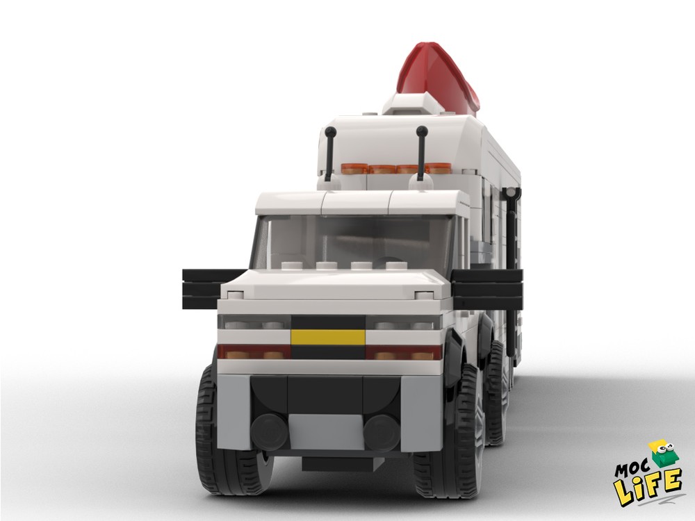 LEGO MOC Chevrolet Silverado 1500 quad cab long bed with camping fifth ...