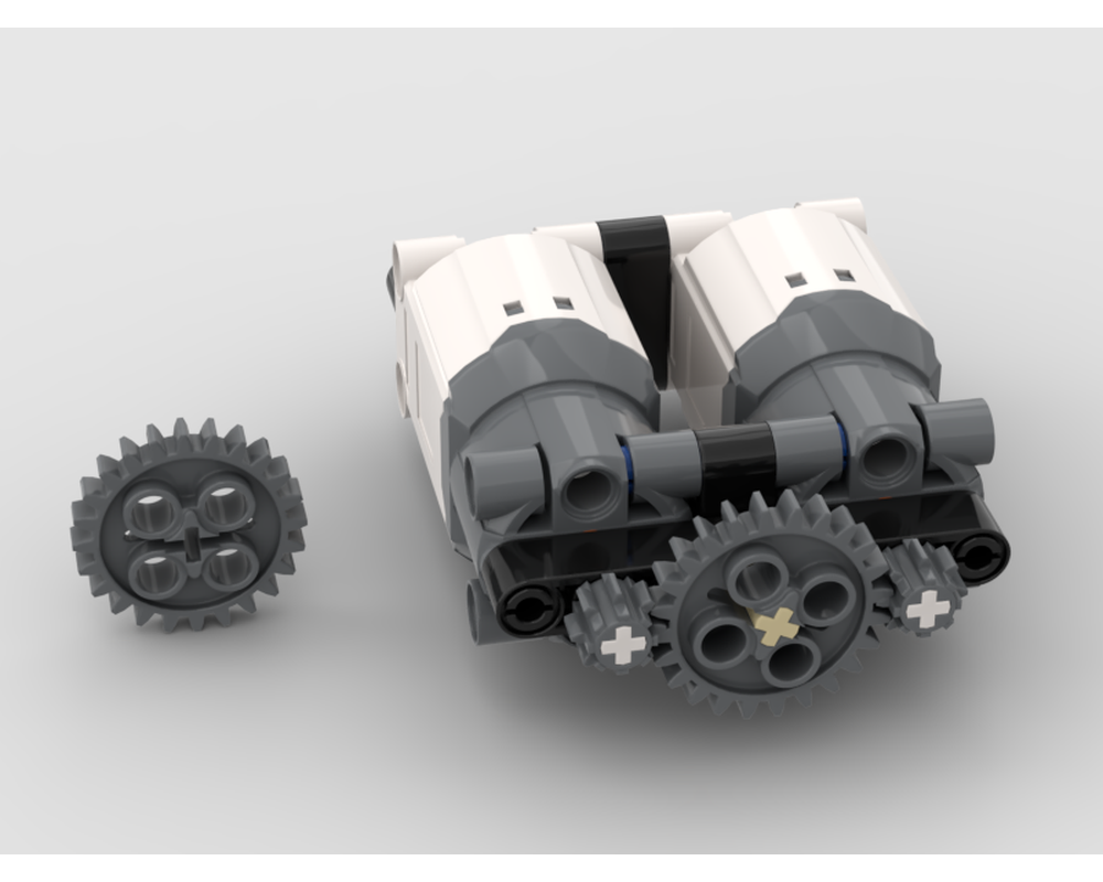 Lego Moc 2 L Motor Drive Slowfast By Lbrix Rebrickable Build With Lego