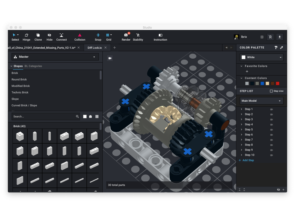 LEGO MOC Diff Lock by lbrix | Rebrickable - Build with LEGO