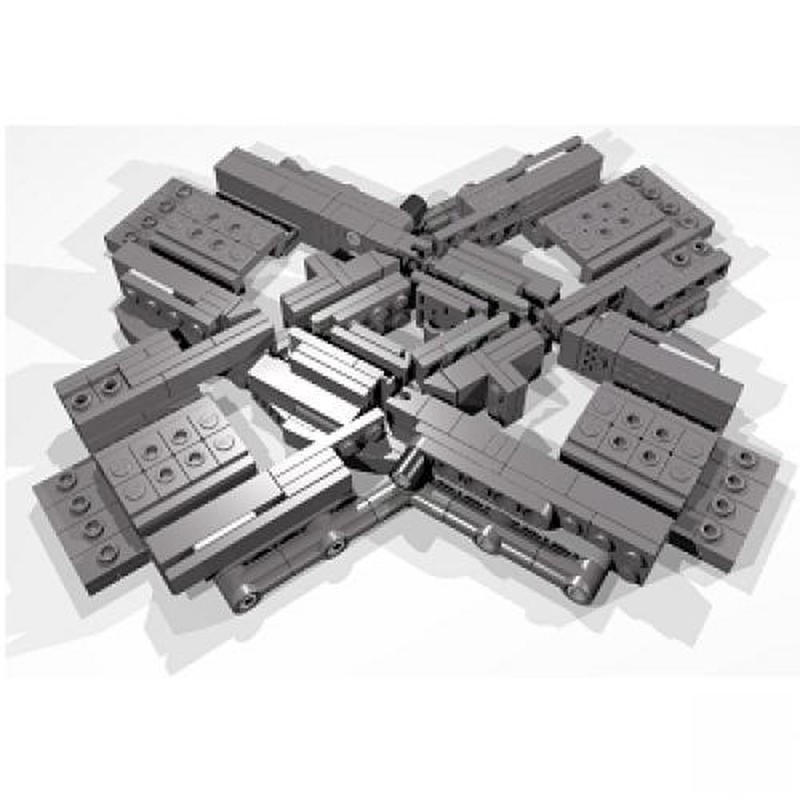 LEGO MOC Train Diamond Crossing by djm | Rebrickable - Build with LEGO