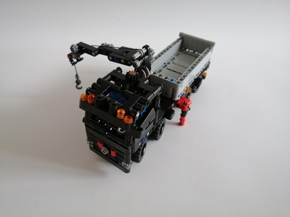 LEGO MOC Mini Truck with two wheel steering by B4 | Rebrickable - Build ...