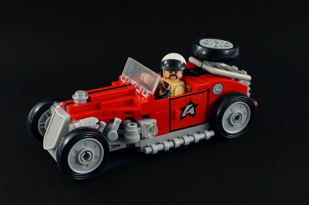 LEGO MOC Hot rod - drive on by Sylon | Rebrickable - Build with LEGO