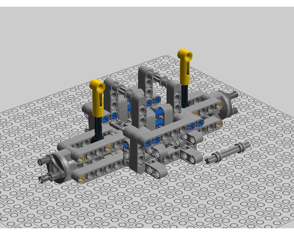 LEGO MOC rear 42037 axle with buggy a motor by Vasiliy | Rebrickable ...