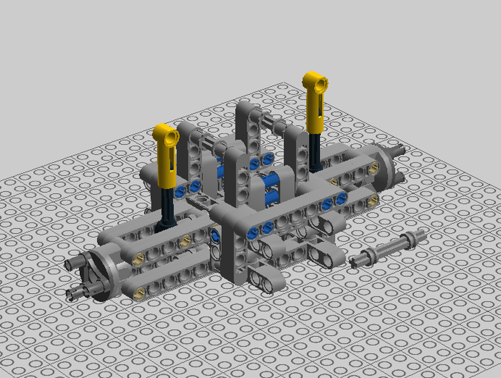 LEGO MOC rear 42037 axle with buggy a motor by Vasiliy | Rebrickable ...