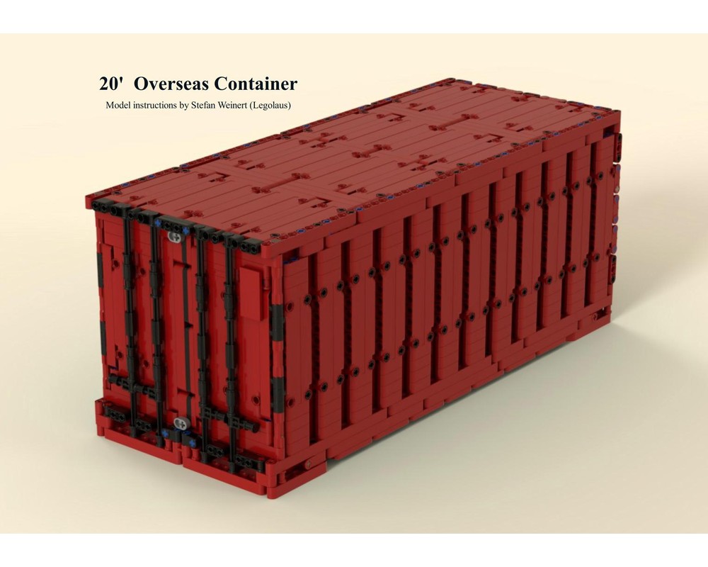 LEGO MOC 20' Overseas Container in Scale 1:15 (50 x 20 x 21 Studs) by ...