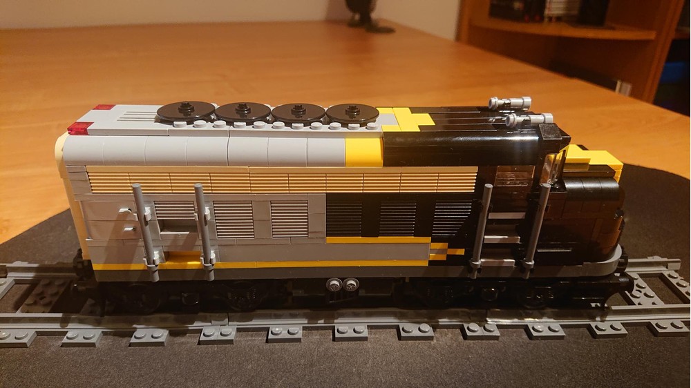 LEGO MOC Santa Fe Train - Black and Yellow by Gemiini | Rebrickable ...