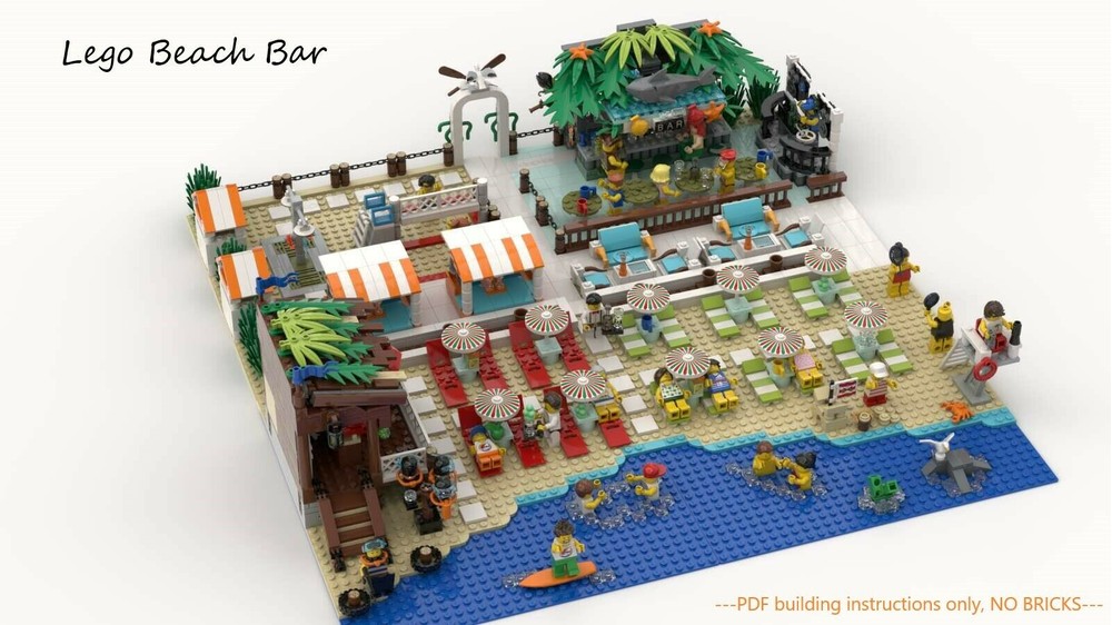 LEGO MOC Beach Bar by LegoBricking | Rebrickable - Build with LEGO
