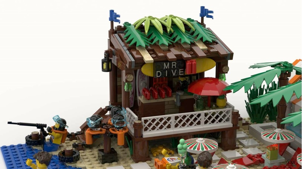 LEGO MOC Beach Bar by LegoBricking | Rebrickable - Build with LEGO